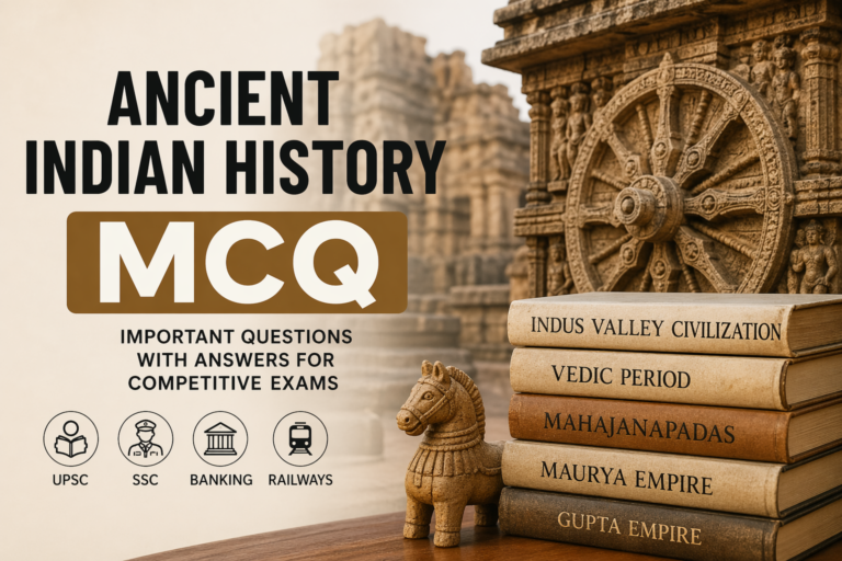 Ancient Indian History MCQ (2026): 300+ Important Questions with ...