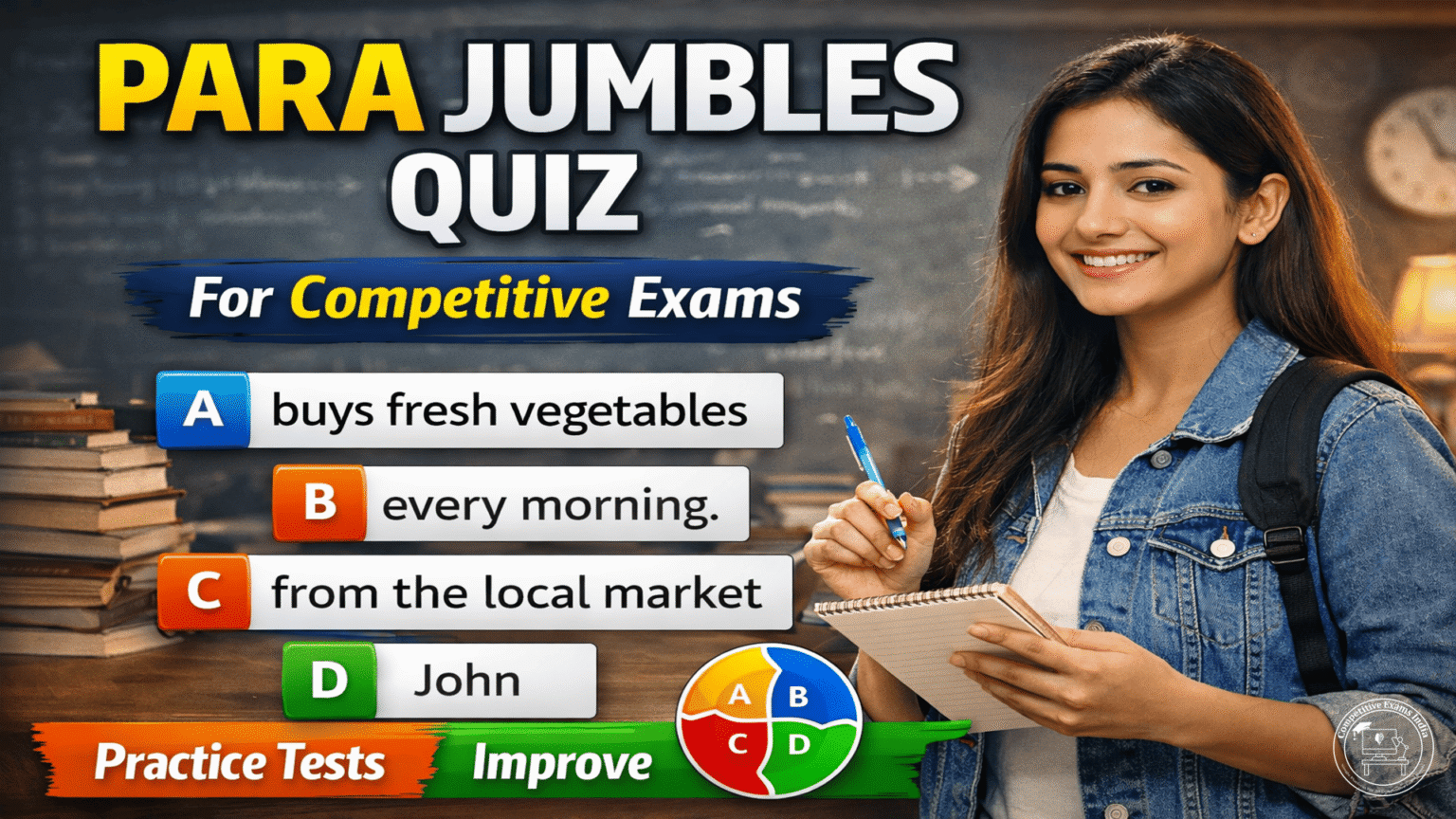 Para Jumbles Free Online Quiz With Explanation | Sentence Rearrangement