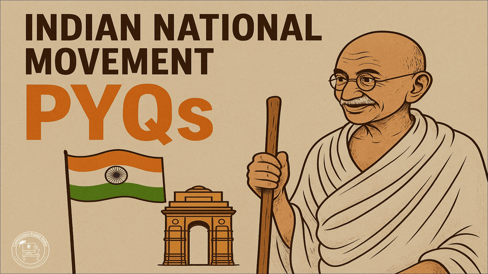 Indian National Movement PYQs | 50 Most Expected MCQs In Telugu and ...