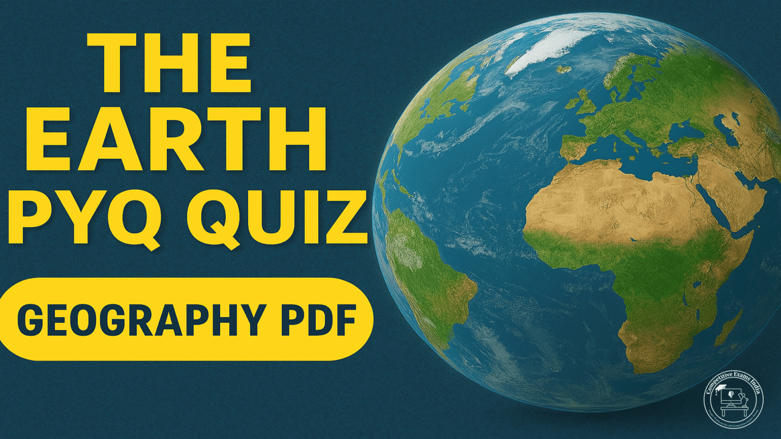 The Earth PYQs Quiz | Most Expected World Geography MCQs PDF in Telugu ...