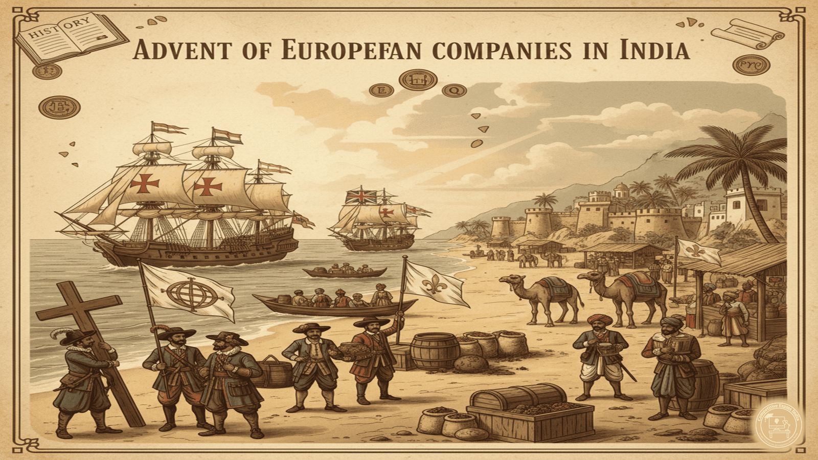 Top 30 Advent of European Companies in India PYQs in Telugu and English ...