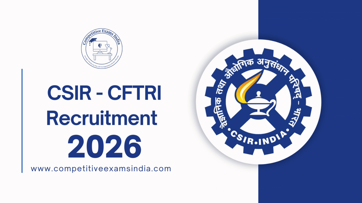 CSIR-CFTRI Recruitment 2026 | Apply Online for Project Associate-I Post