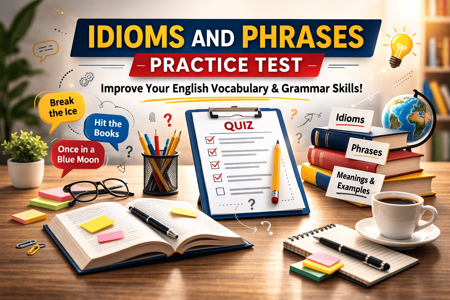 Free Idioms and Phrases Practice Tests for SSC, Banking & Competitive ...