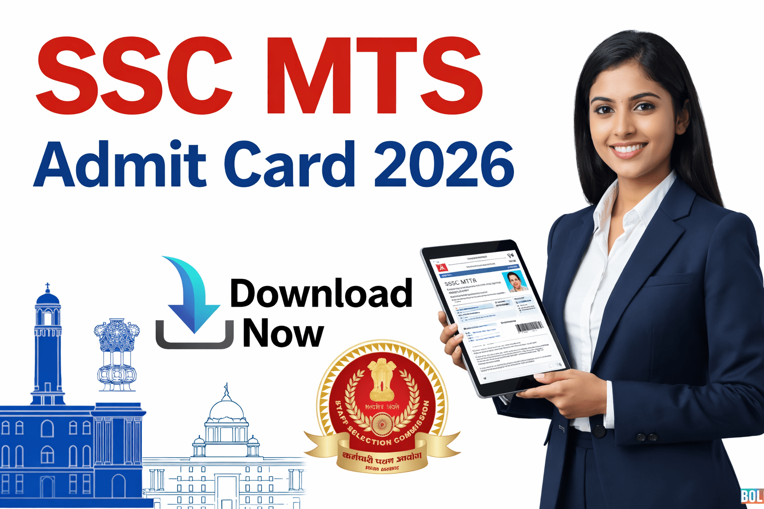SSC MTS Admit Card 2026 OUT Anytime Today – Hall Ticket Download @ ssc ...