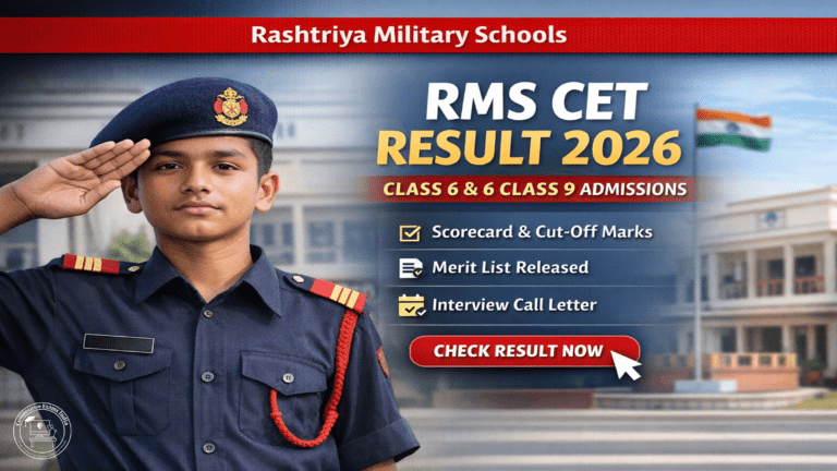 RMS CET Result 2026 Declared | Direct Link | Class 6, 9 Scorecard, Cut ...