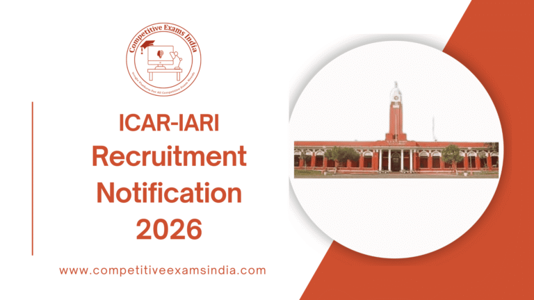 ICAR-IARI Recruitment Notification 2026 – Official Notification PDF ...
