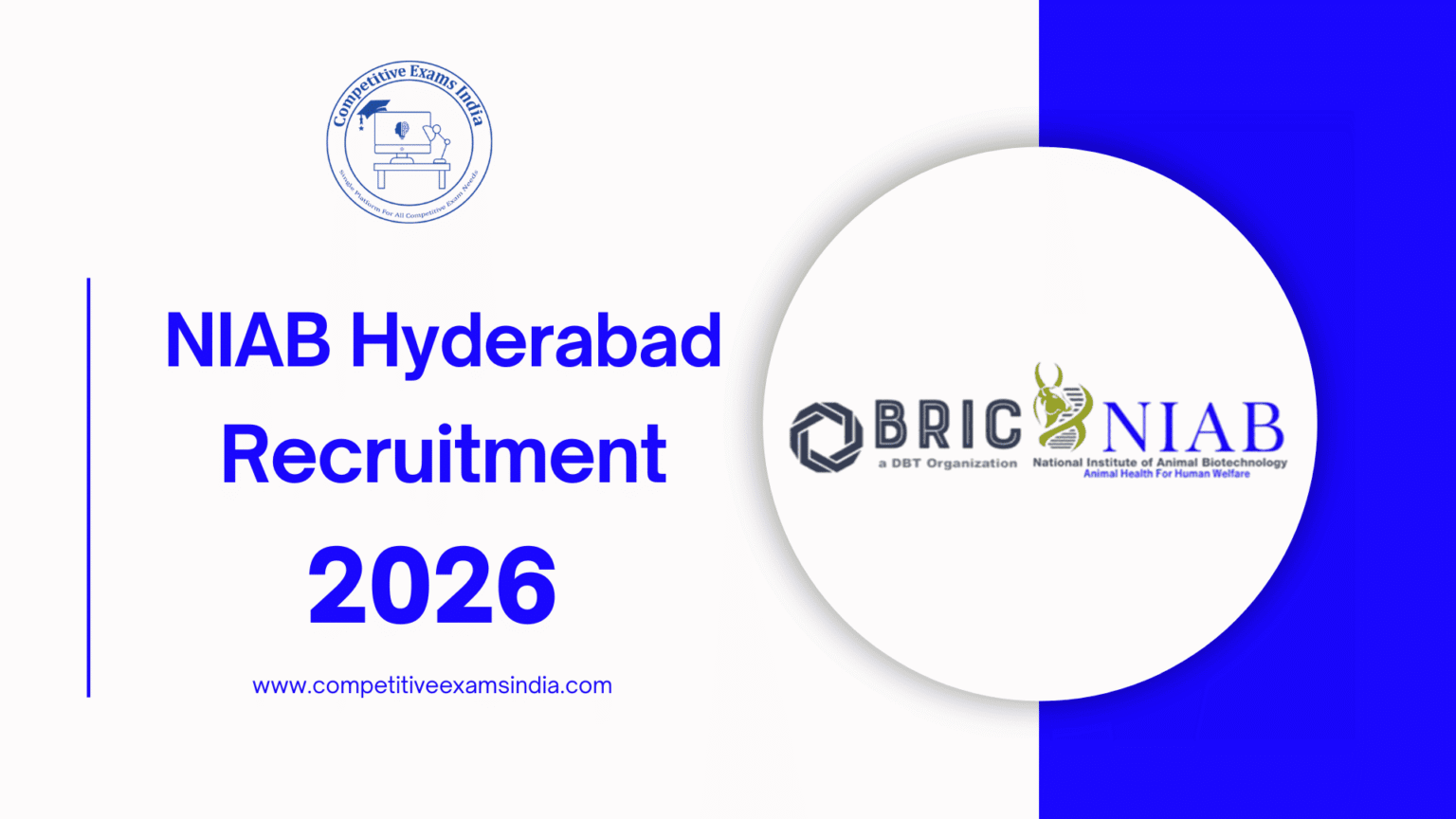 NIAB Hyderabad Recruitment 2026 | Apply Online for Project Technical ...