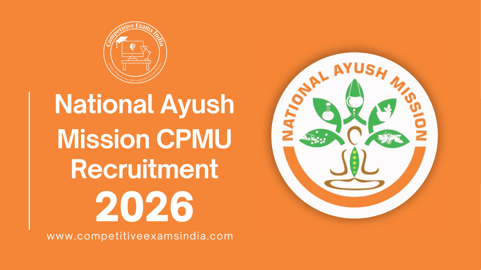 National AYUSH Mission CPMU Recruitment 2026 | Application PDF