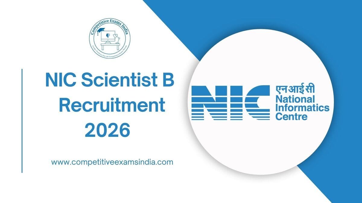 NIC Scientist B Recruitment 2026: Check Eligibility and Apply Link