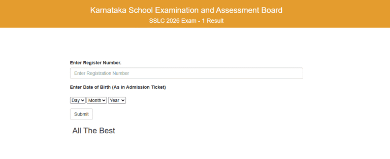 Karnataka SSLC Result 2026 Live: Download Scorecard by Registration ...