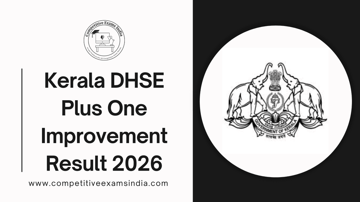 Kerala DHSE Plus One Improvement Result 2026 | Released at results.hse ...